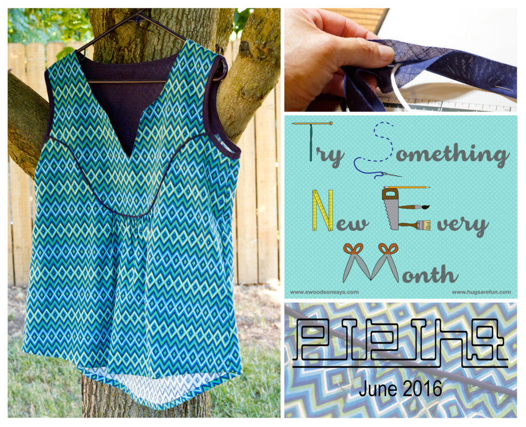 Piping – June’s Try Something New Every Month Project – Swimming In A ...